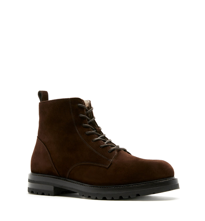 LUIS MEN'S SHEARLING-LINED SUEDE BOOT