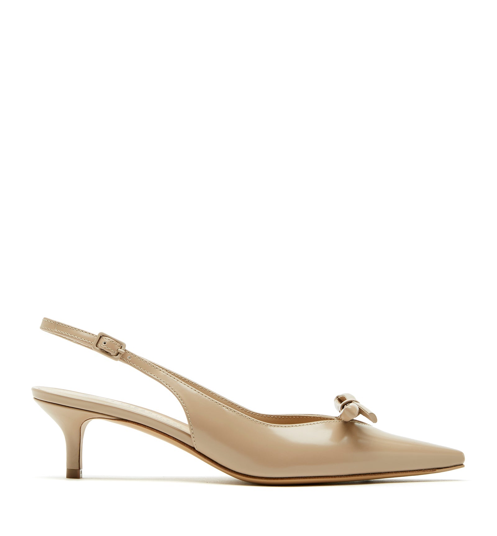 ALLY SLINGBACK SHINE LEATHER PUMP